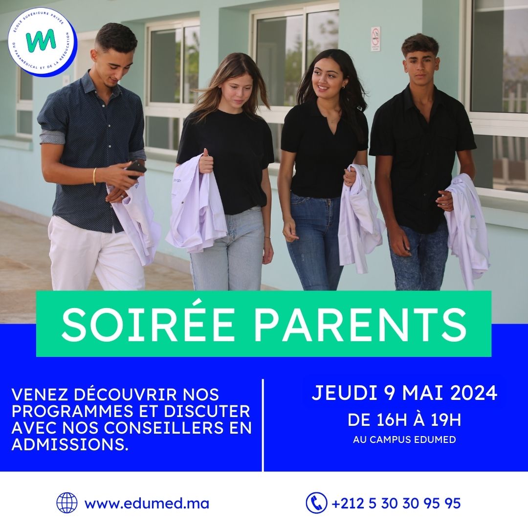 Soirée parents - jeudi 9 mai 2024 | EDUMED